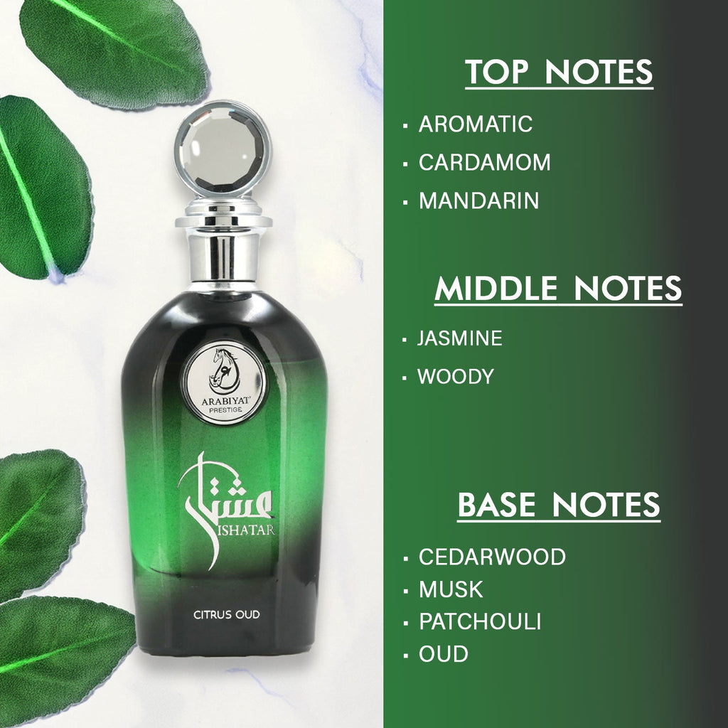Arabiyat Prestige ISHATAR CITRUS OUD | EDP 110ML | UNISEX– Arabic Scent ...
